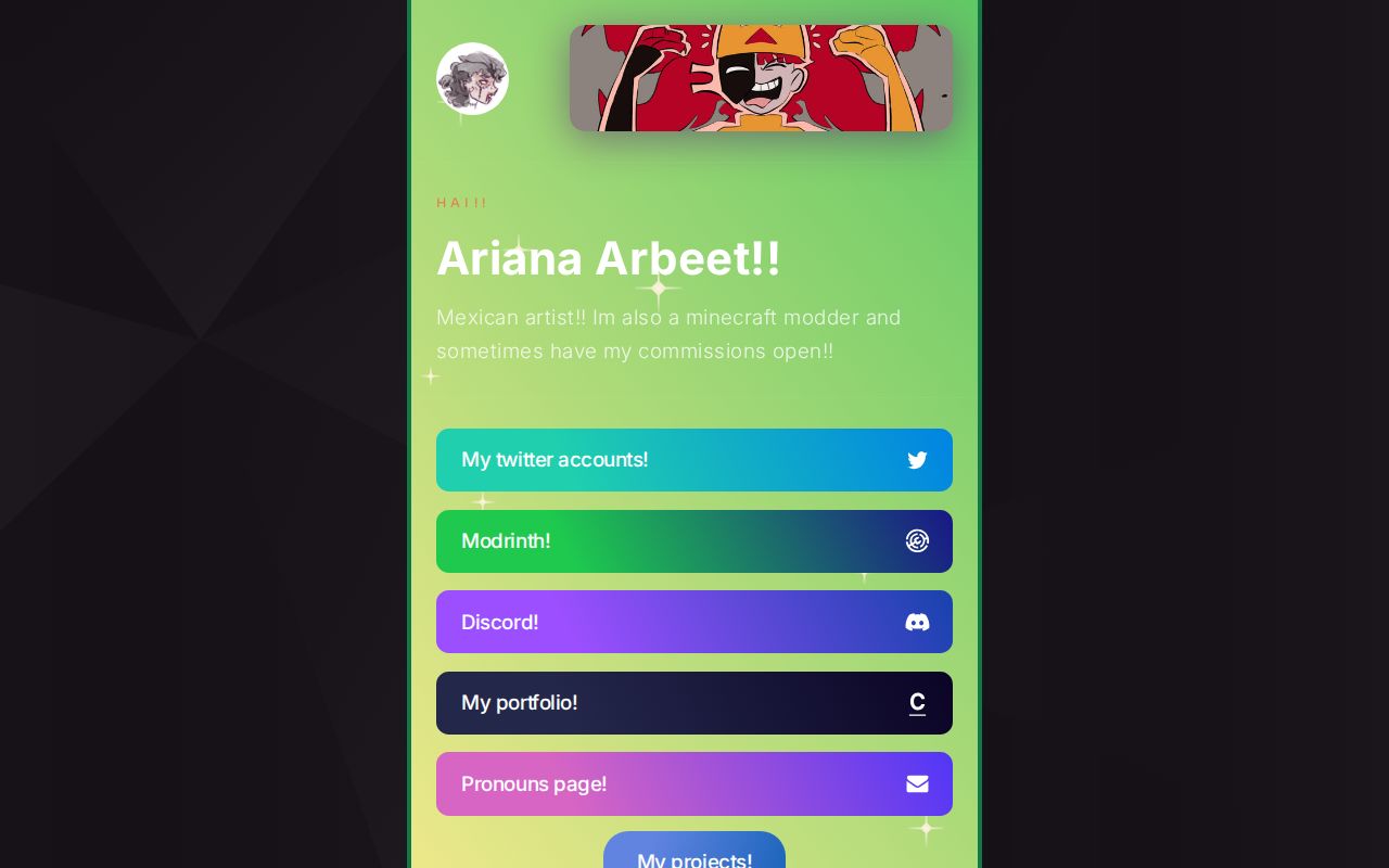 Ariana Arbeet's carrd!